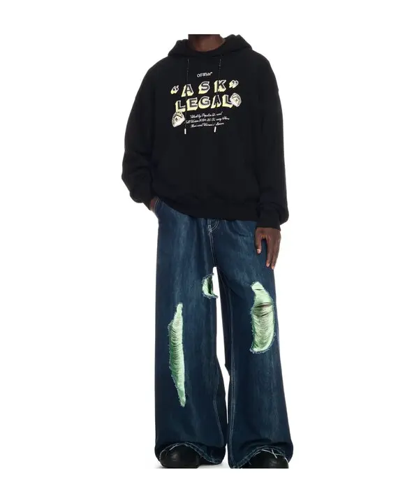 Off-White Ask Legal Skate Drawstring Hoodie