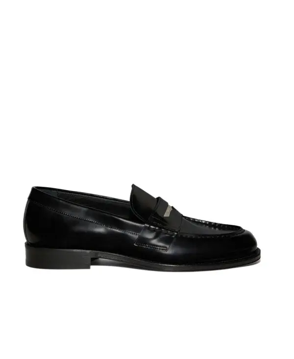 Dsquared2 Logo Printed Round Toe Loafers
