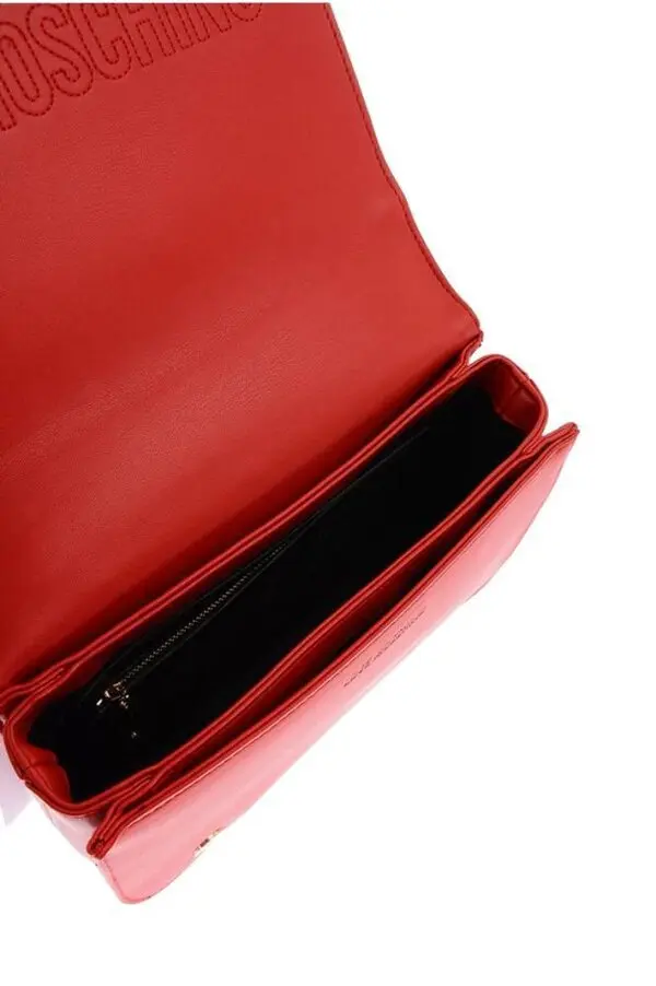 Moschino Quilted Logo-plaque Shoulder Bag
