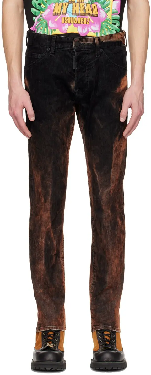 Dsquared2 Rust Velvet Cool Guy Jeans - Black
