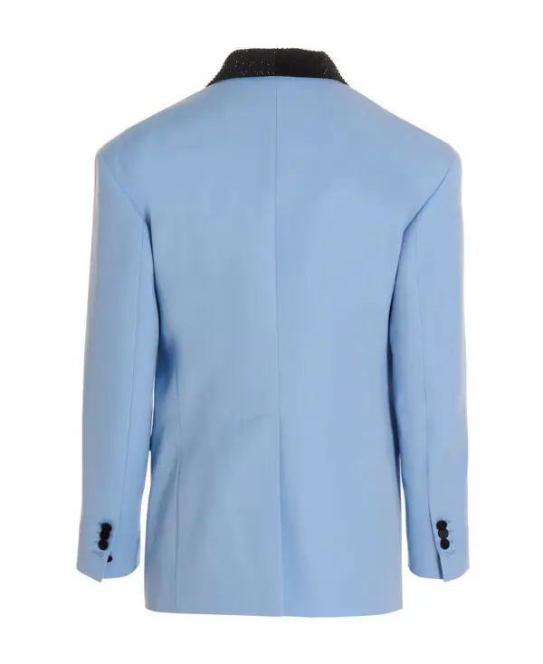 Dsquared2 Embellished V-neck Single-breasted Blazer