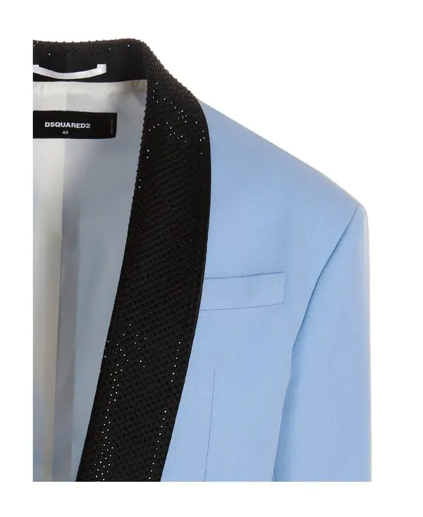 Dsquared2 Embellished V-neck Single-breasted Blazer