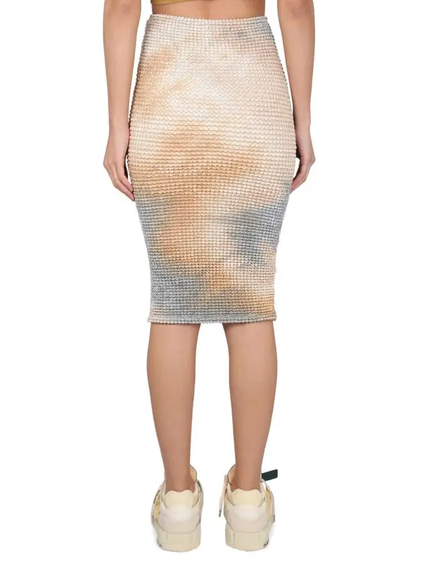 Off-White Tie-dye Pencil Skirt