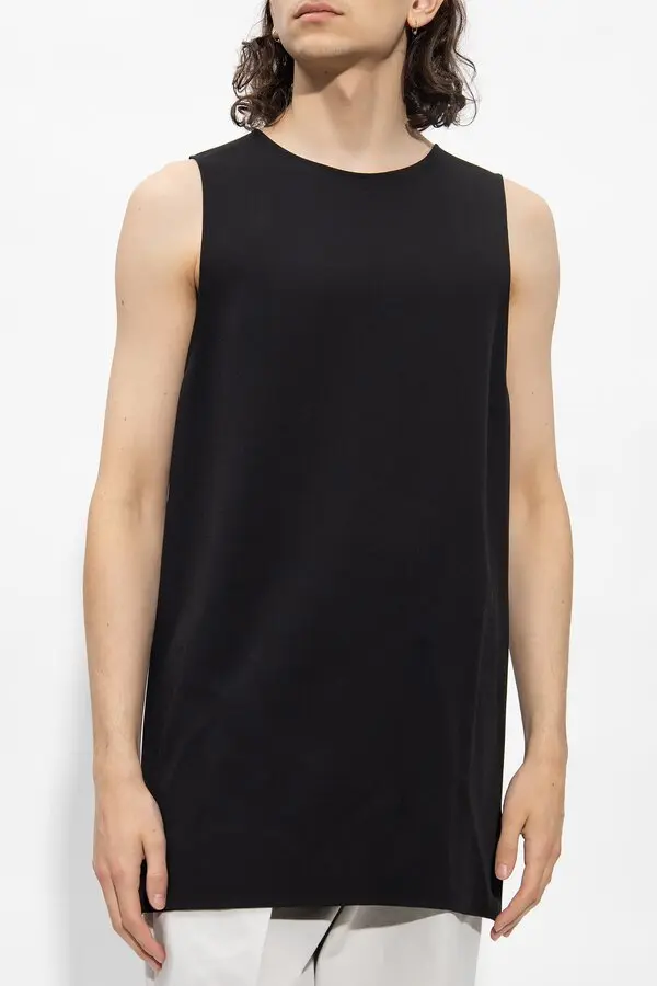 JIL SANDER Half-zipped Round-neck Long Tank Top