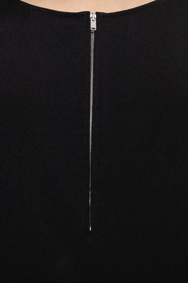 JIL SANDER Half-zipped Round-neck Long Tank Top