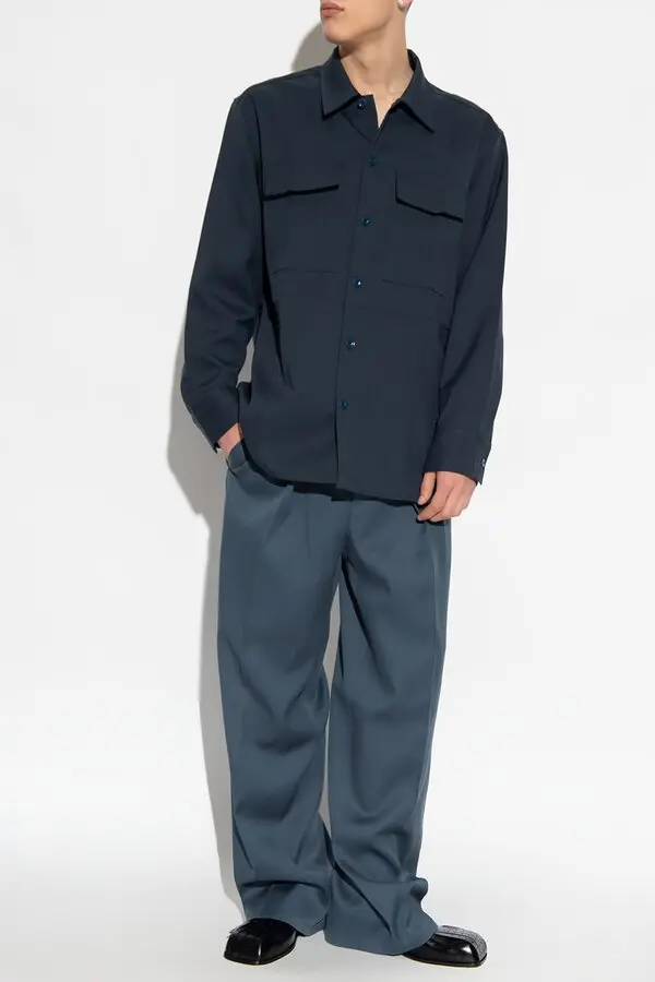 JIL SANDER Pleated Wide-leg Trousers