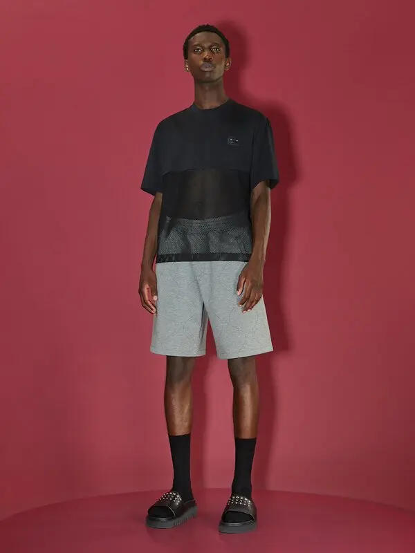 Neil Barrett Mesh-panel T-shirt