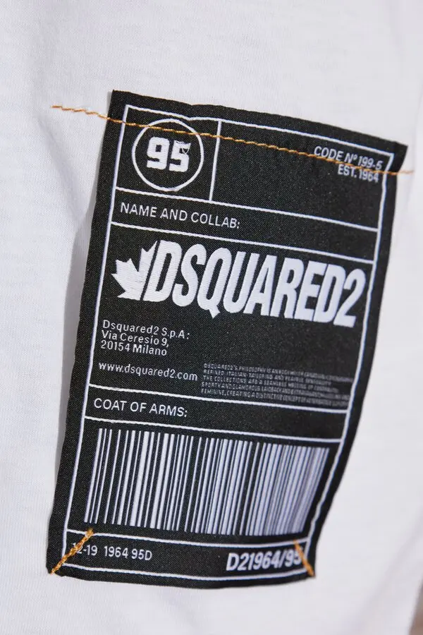 Dsquared2 Logo Patch Crewneck T-shirt