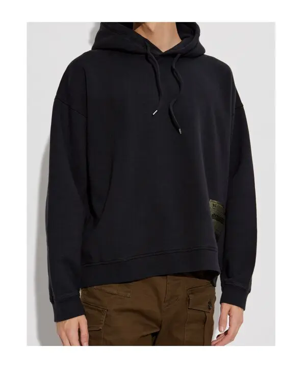 Dsquared2 Logo Patch Drawstring Hoodie