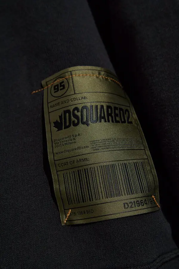 Dsquared2 Logo Patch Drawstring Hoodie