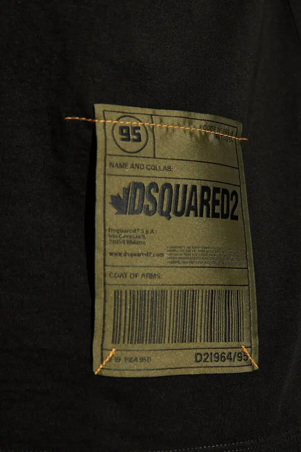 Dsquared2 Logo Patch Crewneck T-shirt