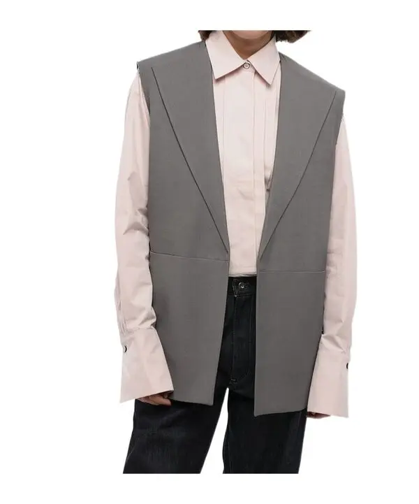 JIL SANDER Cotton Sleeveless Vest