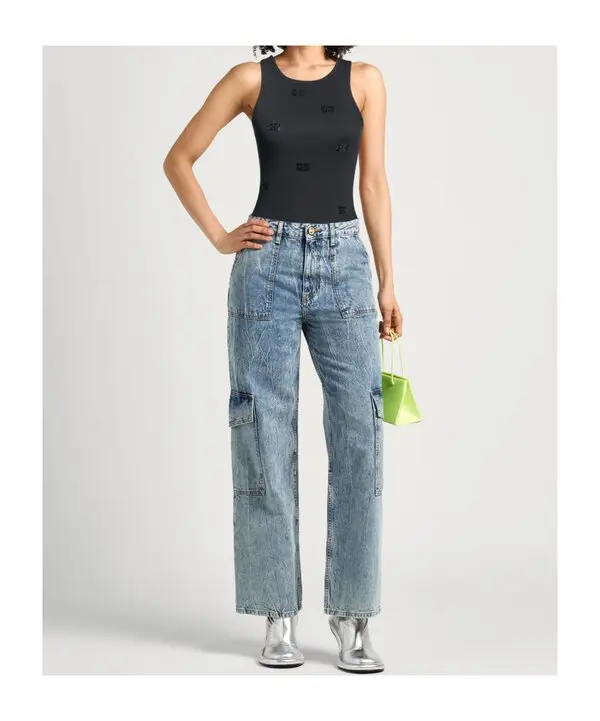 GANNI Sleeveless Crew Neck Vest