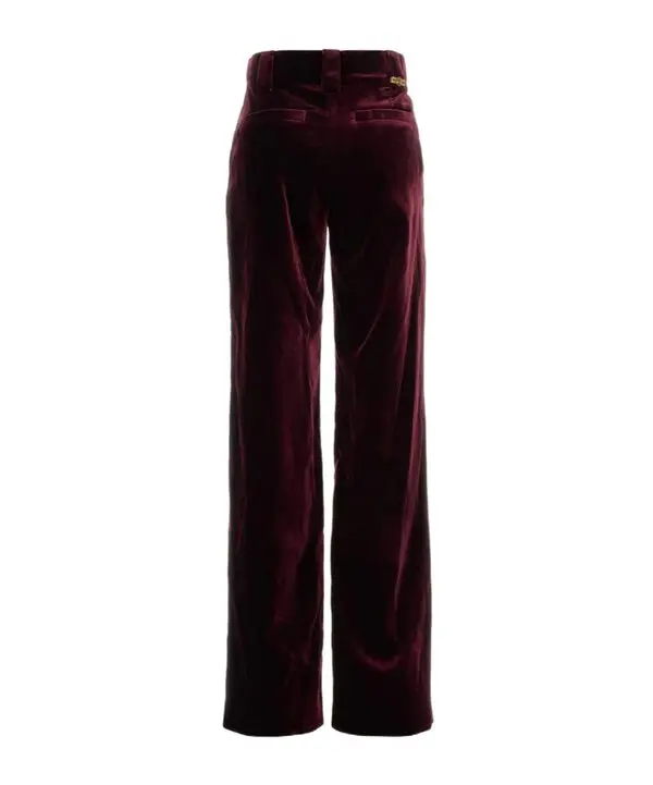 Versace Liquid Velvet Straight-leg Pants