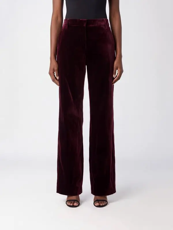 Versace Liquid Velvet Straight-leg Pants
