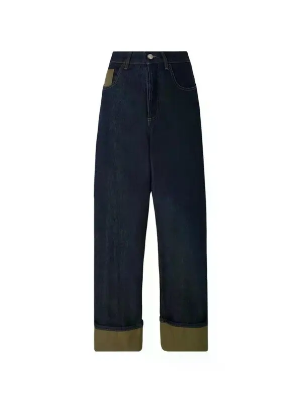Antonio Marras Embroidered Turned-up Jeans - Blue