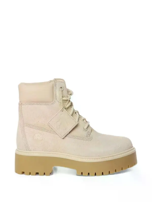 Timberland Stone Street Logo-debossed Lace-up Boots - Neutrals