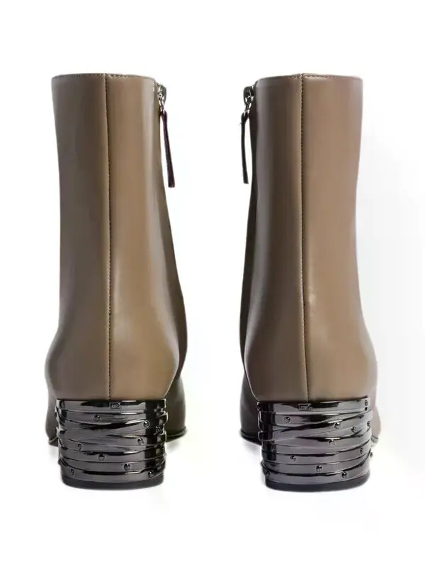 Antonio Marras Sculptural-heel Leather Ankle Boots