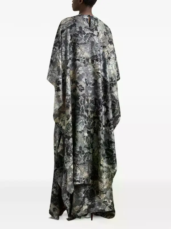 Antonio Marras Floral-print Draped Maxi Dress