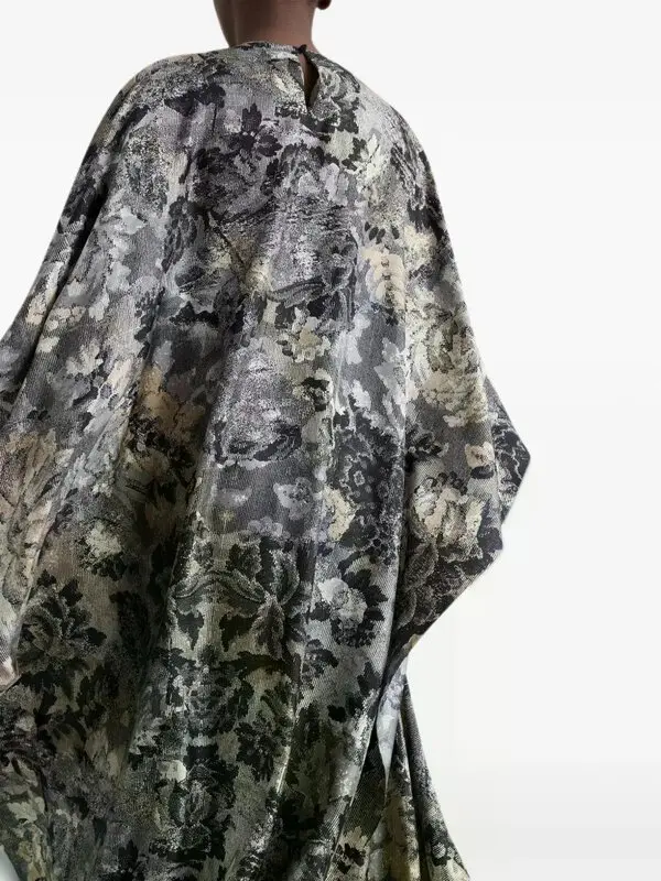 Antonio Marras Floral-print Draped Maxi Dress