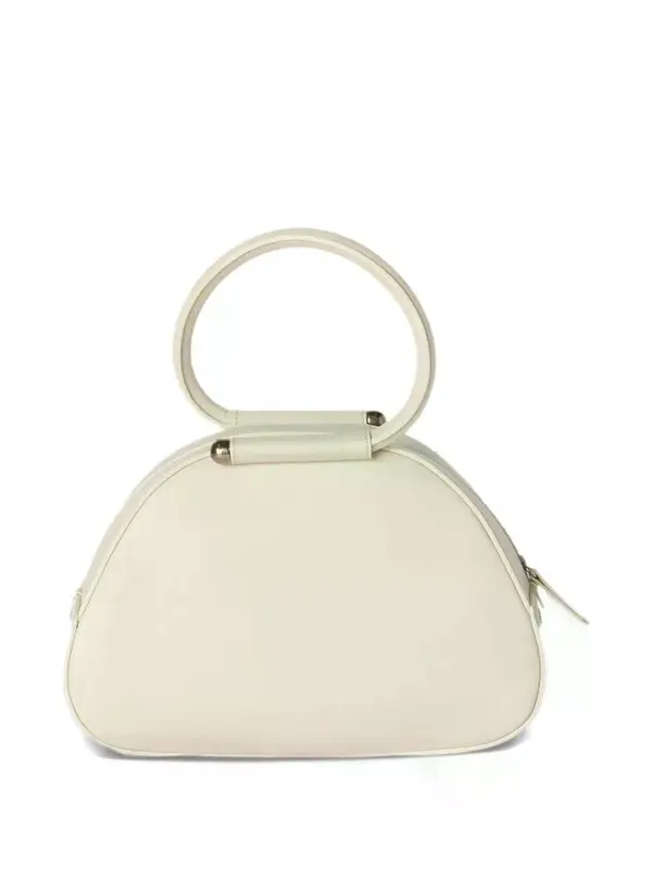 Antonio Marras Caragol Floral-embroidered Leather Tote Bag - Neutrals