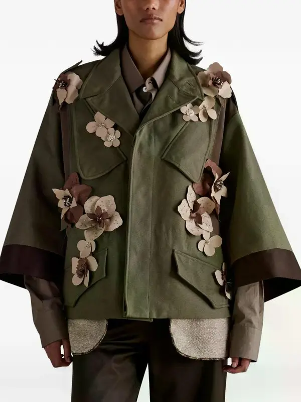 Antonio Marras Floral-appliqué Parka