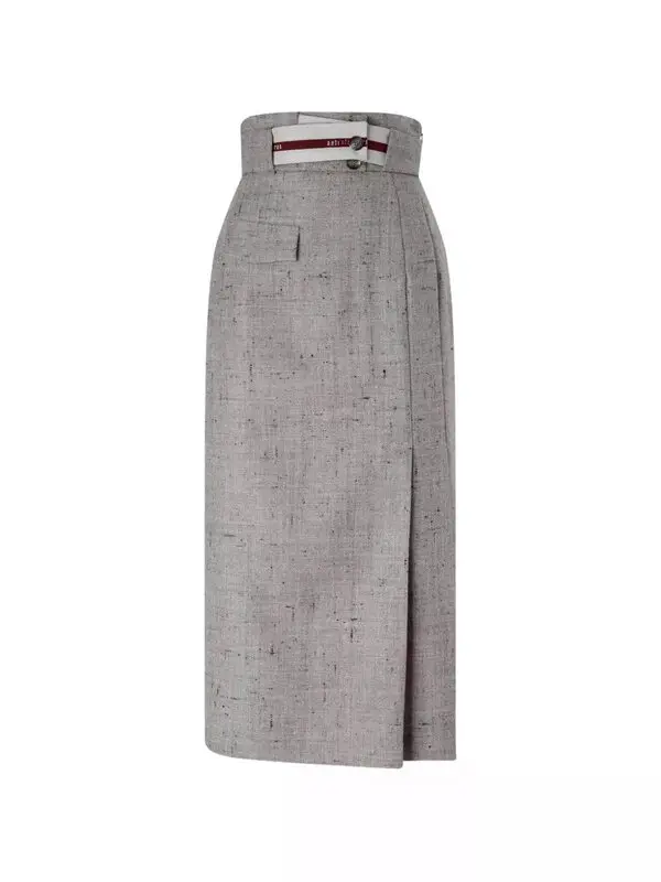 Antonio Marras Logo-tape Wrap-style Midi Skirt