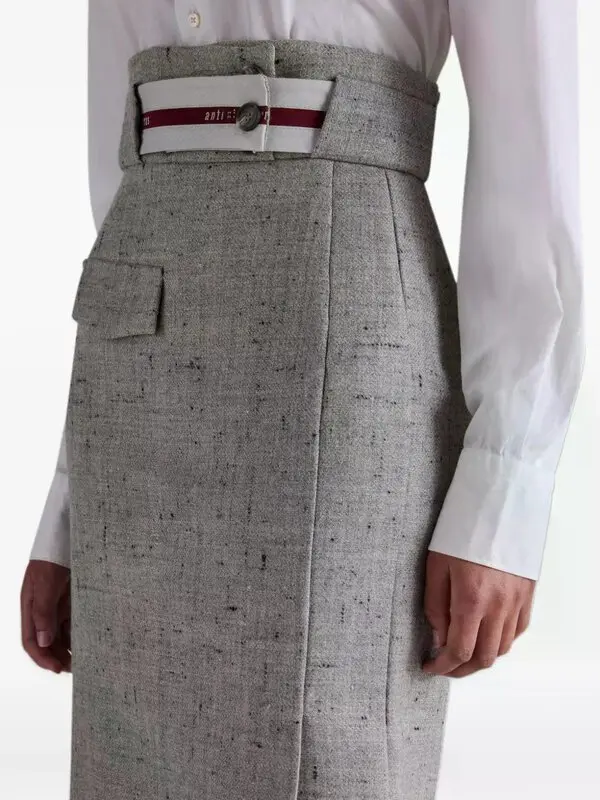 Antonio Marras Logo-tape Wrap-style Midi Skirt