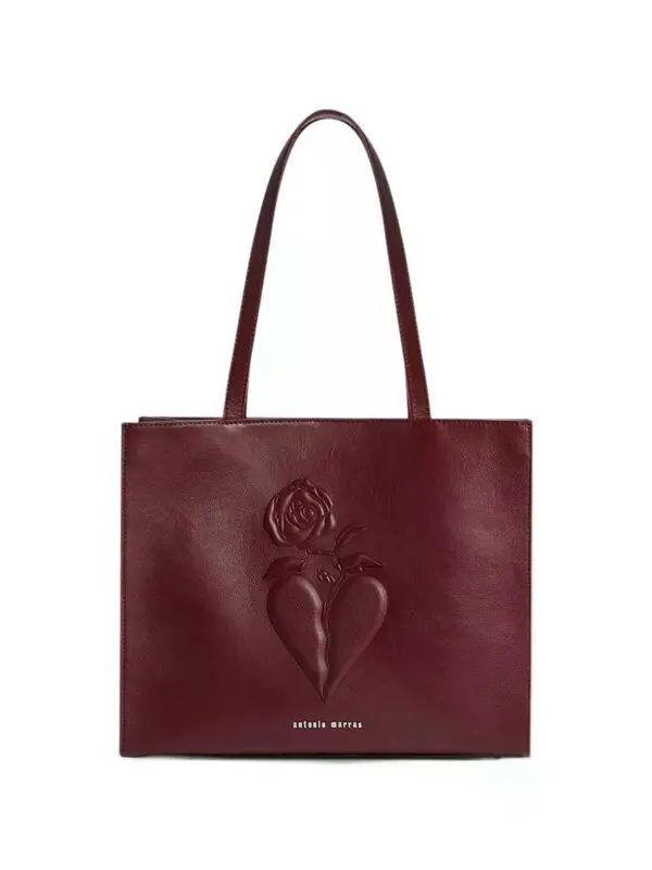 Antonio Marras Core Meu Embossed-leather Tote Bag - Red