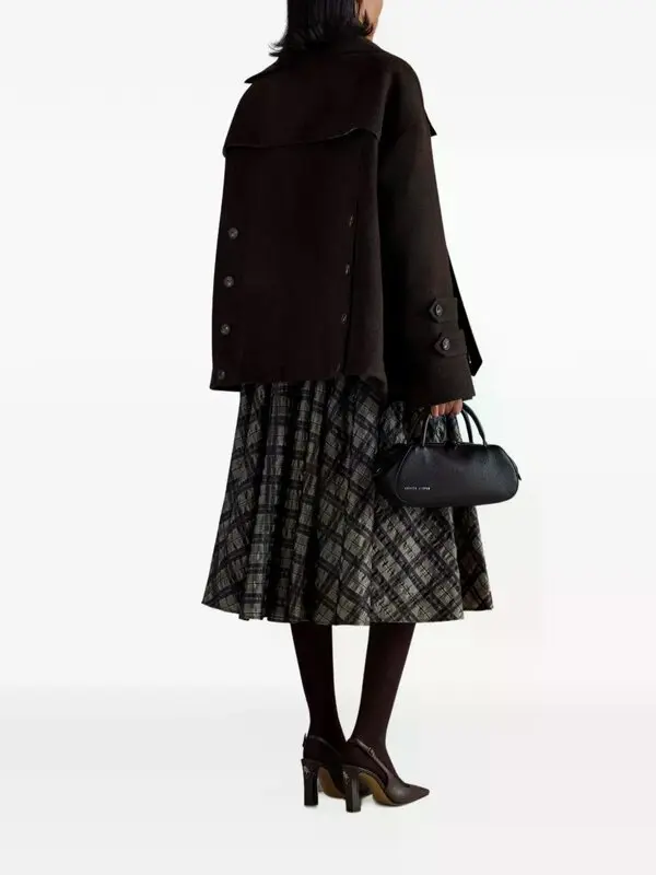 Antonio Marras Crinkled Check-pattern Midi Skirt