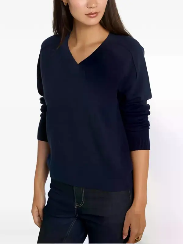 Maison123 Bary V-neck Cashmere Sweater - Blue