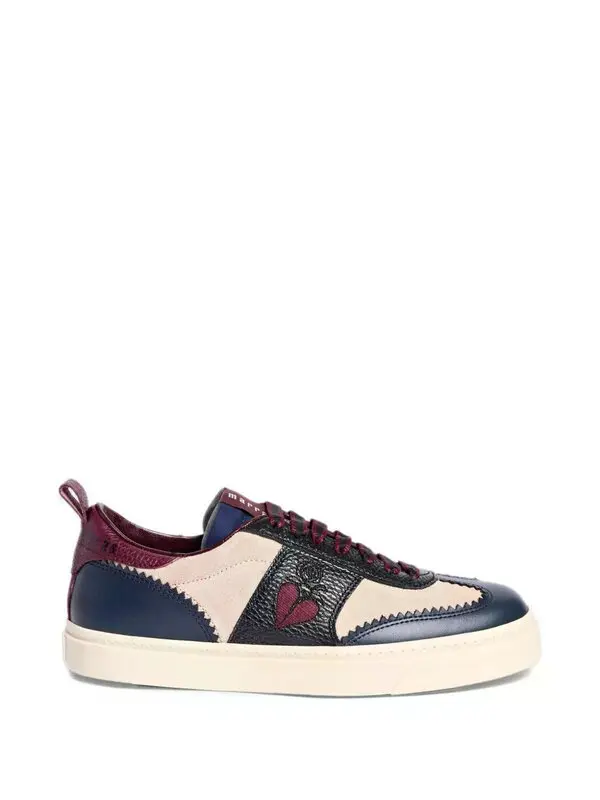 Antonio Marras Cassetta Panelled Leather Sneakers - Blue