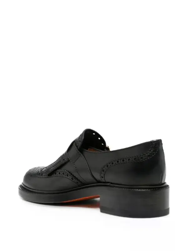 Santoni Fringe-detail Brogue Loafers