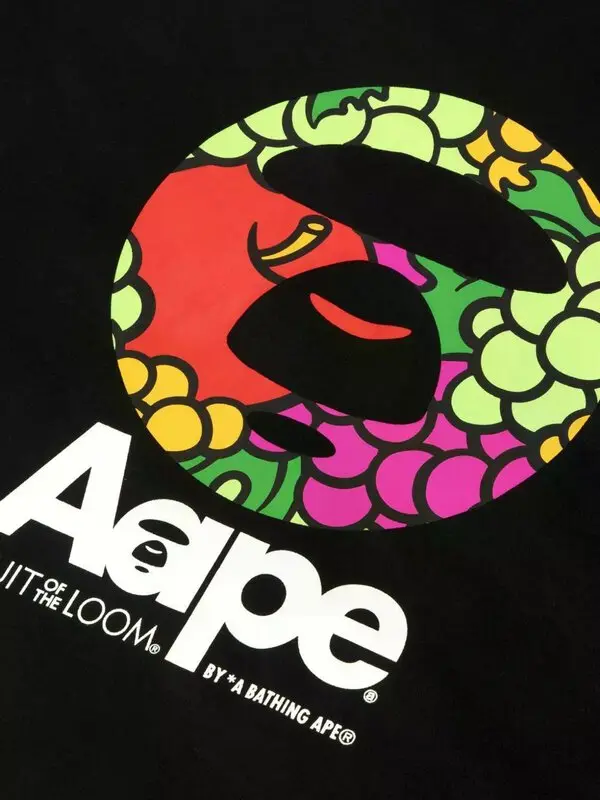 AAPE BY *A BATHING APE Moonface Logo-printed T-shirt