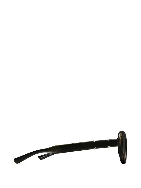 MAISON MARGIELA X Gentle Monster Mm317 Leather Lbk2 Sunglasses