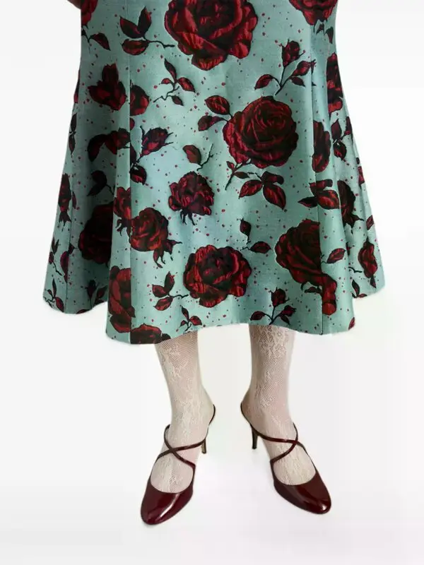 Antonio Marras Rose-jacquard Mermaid Midi Skirt