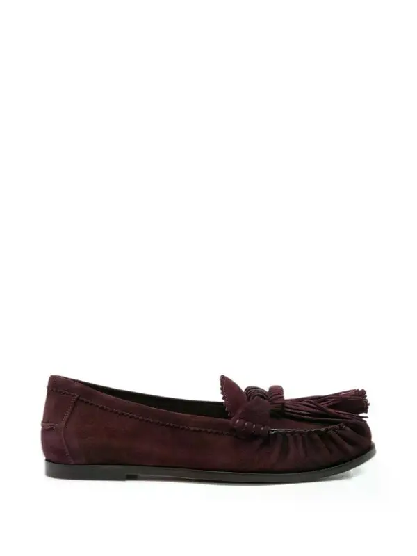 AQUAZZURA Freddie Tassel Loafers - Purple