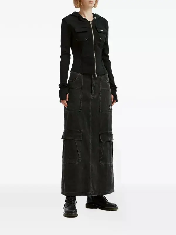 MUSIUM DIV. Panelled Zip-up Hoodie
