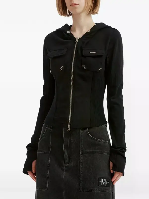 MUSIUM DIV. Panelled Zip-up Hoodie
