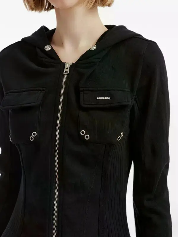 MUSIUM DIV. Panelled Zip-up Hoodie