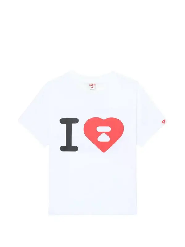 AAPE BY *A BATHING APE Logo-print Cropped T-shirt