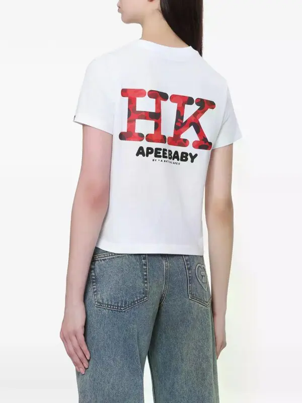 AAPE BY *A BATHING APE Logo-print Cropped T-shirt