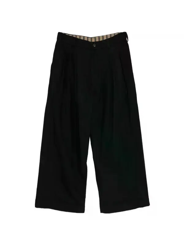 ZIGGY CHEN Pleated Wide-leg Trousers