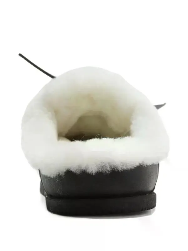 Good News Shearling-lined Leather Mules