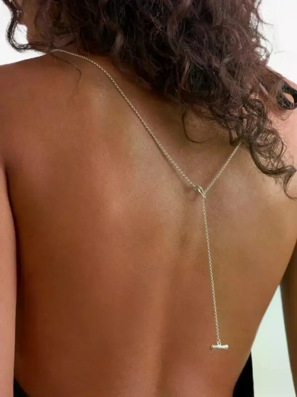 DOWER & HALL Nomad T-bar Lariat Necklace