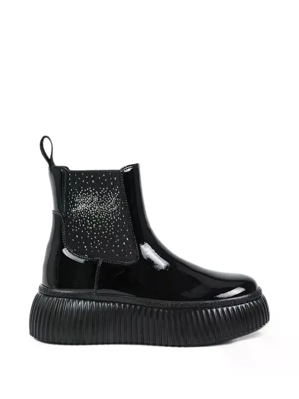 Karl Lagerfeld Kreeper Crystal-embellished Chelsea Boots