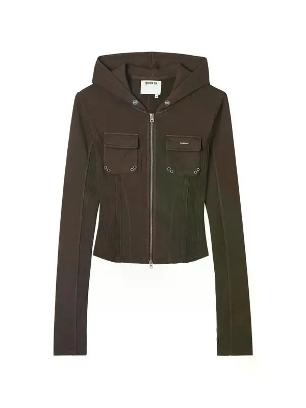 MUSIUM DIV. Panelled Zip-up Hoodie