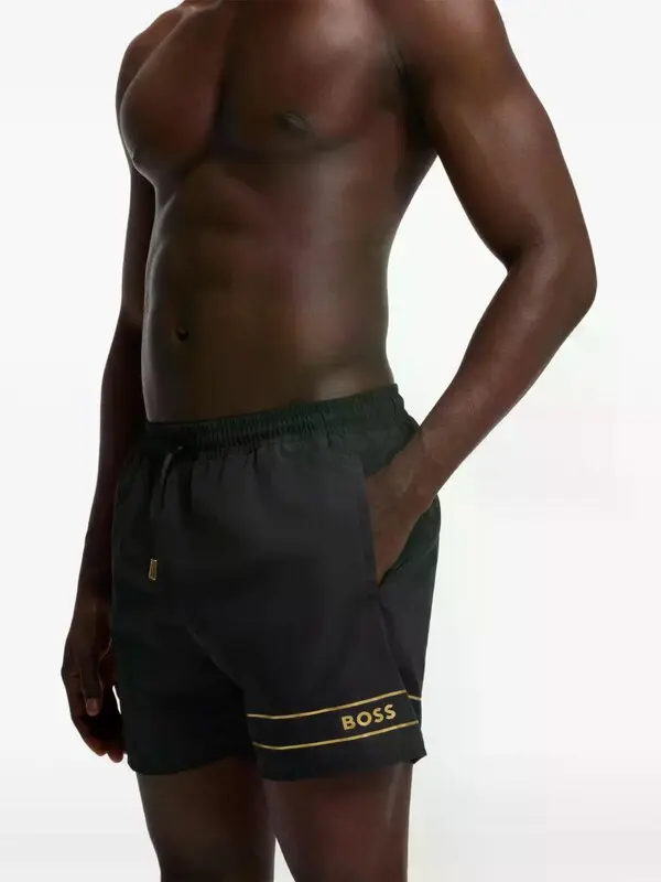 BOSS Swim Shorts With Foil-print Logo
