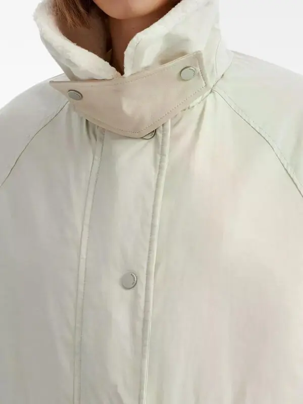 MUSIUM DIV. Layered-effect Fleece-texture Trim Jacket