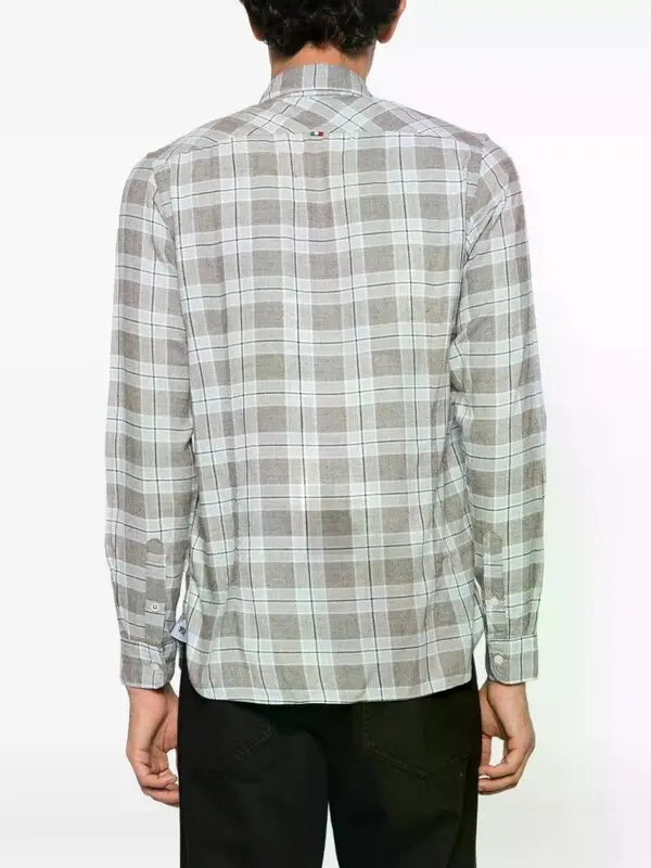 Fil Noir Roma Check-pattern Cotton Shirt